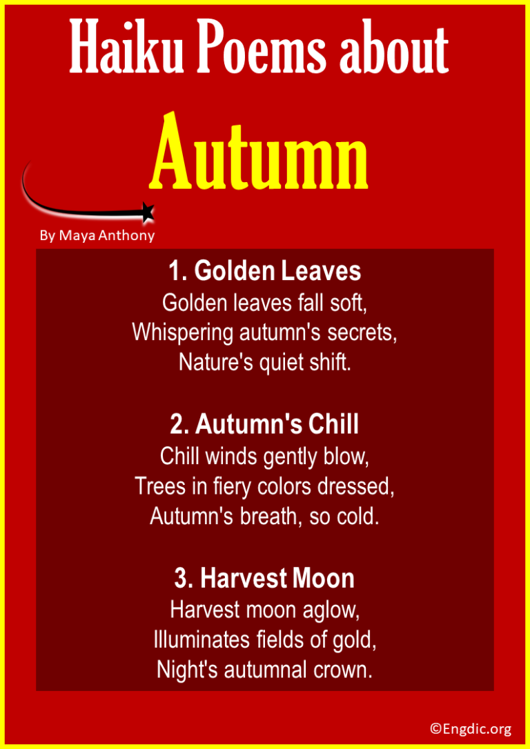 10 Best Haiku Poems about Autumn - EngDic