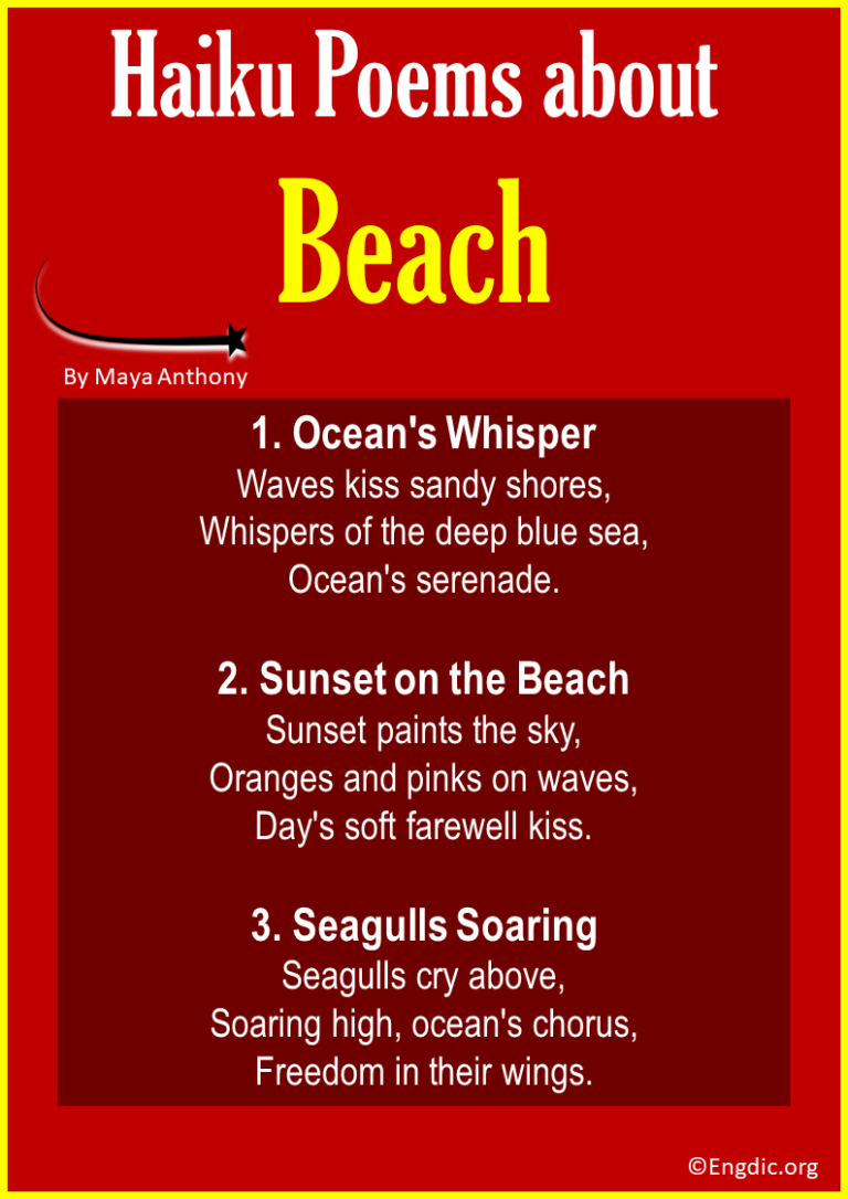 10 Best Haiku Poems about Beach - EngDic