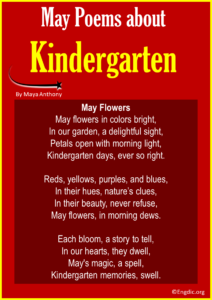 10 Best May Poems about Kindergarten - EngDic