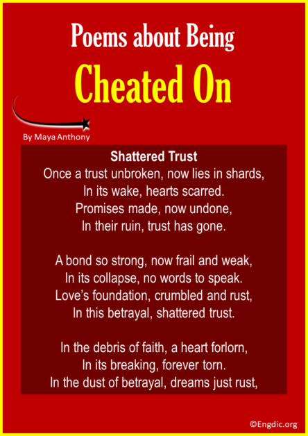 10 Best Short Poems about Being Cheated On - EngDic