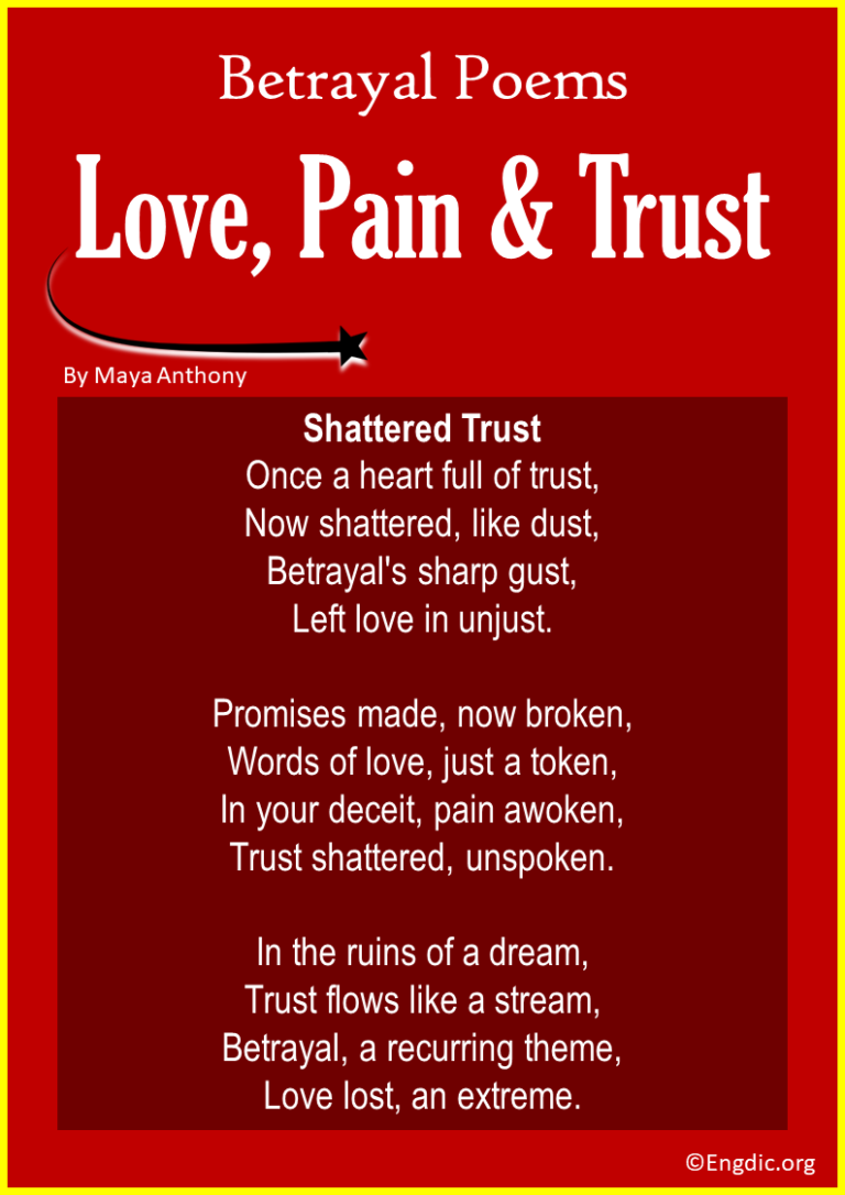 10 Best Betrayal Poems about Love, Pain & Trust - EngDic
