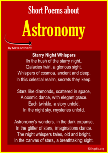 10 Best Short Poems about Astronomy - EngDic