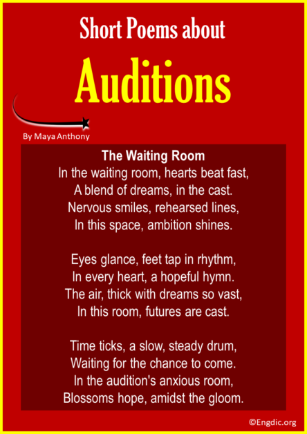 10 Best Short Poems about Auditions - EngDic