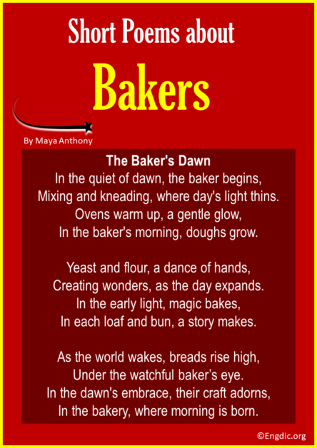 10 Best Short Poems about Bakers - EngDic
