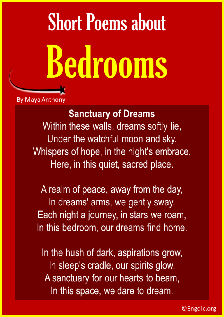 10 Best Short Poems about Bedrooms - EngDic