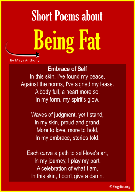 10 Best Short Poems about Being Fat - EngDic
