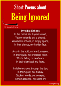 10 Best Short Poems about Being Ignored - EngDic