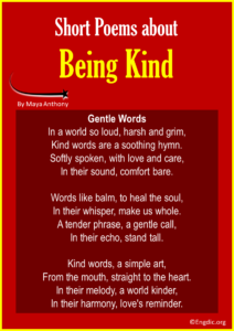 10 Best Short Poems about Being Kind - EngDic