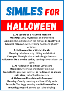 20 Best Similes for Halloween (With Meanings & Examples) - EngDic