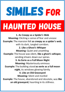 20 Best Similes for a Haunted House - EngDic