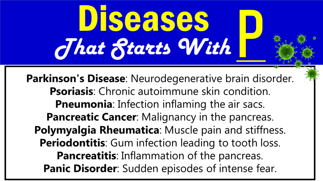 All Diseases that Start with P (Rare, Deadly, and Many More!) - EngDic