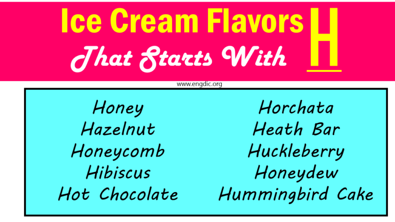 Top Ice Cream Flavors That Start With H – EngDic