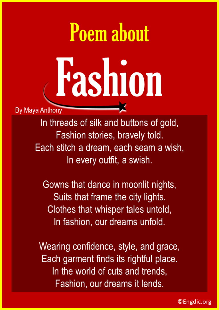 10 Best Short Poems About Fashion - EngDic