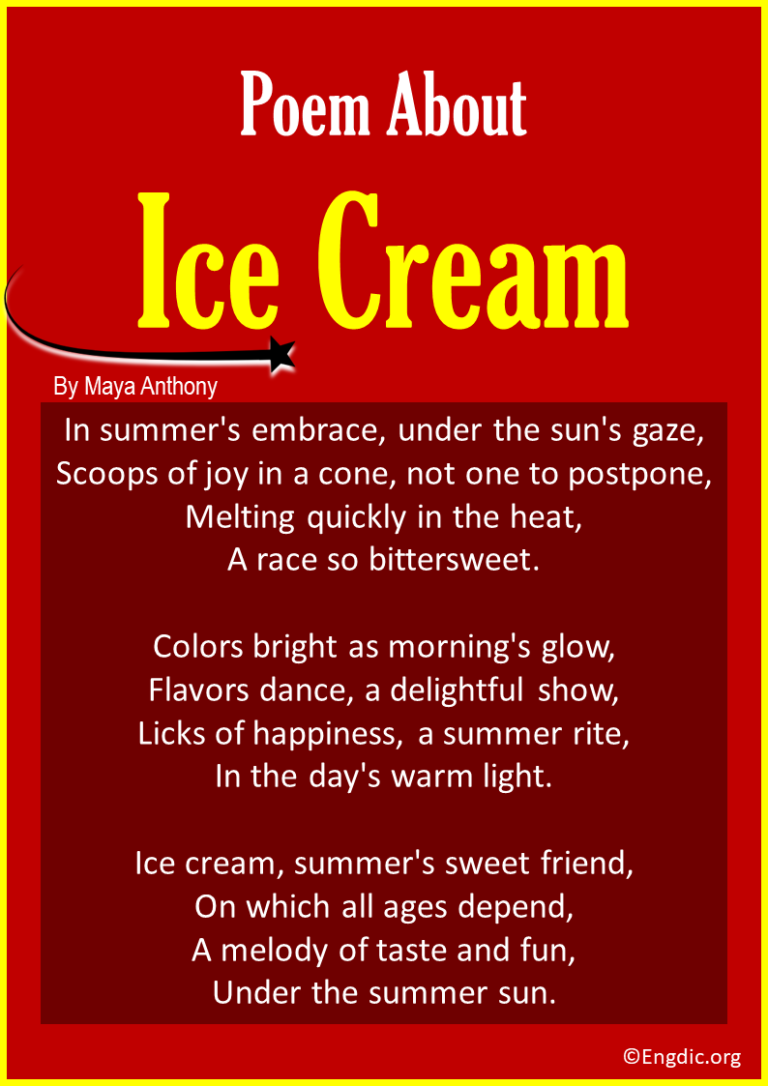 10 Best Short Poems about Ice Cream - EngDic