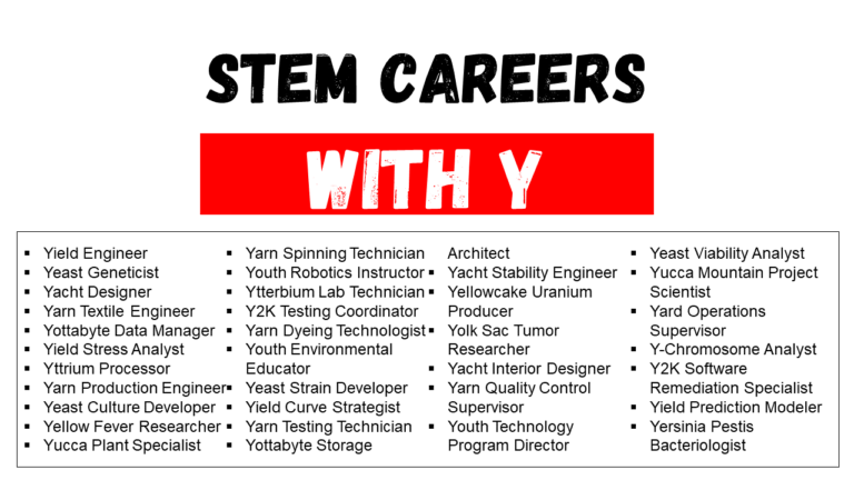 Top STEM Careers That Start With Y - EngDic