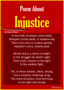 10 Best Short Poems about Injustice - EngDic