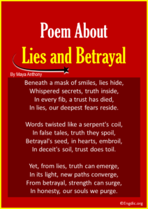 10 Best Poems about Lies and Betrayal - EngDic