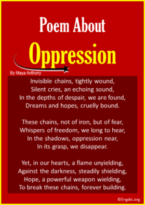 10 Best Short Poems about Oppression - EngDic