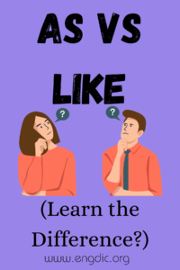 As vs Like (What's the Difference?) - EngDic