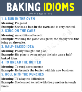 Baking Idioms (With Meaning and Examples) - EngDic
