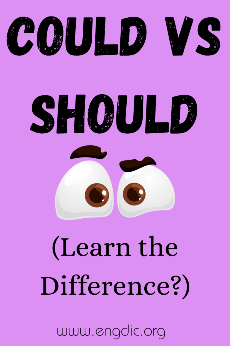 Could vs Should (What's the Difference?) - EngDic