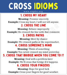 Cross Idioms (With Meaning and Examples) - EngDic