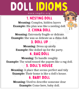 Doll Idioms (With Meaning and Examples) - EngDic