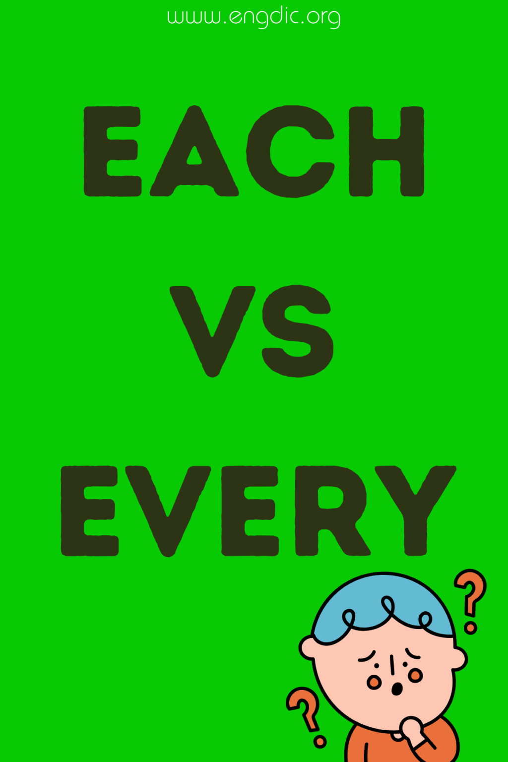 Each vs Every (What's the Difference?) - EngDic