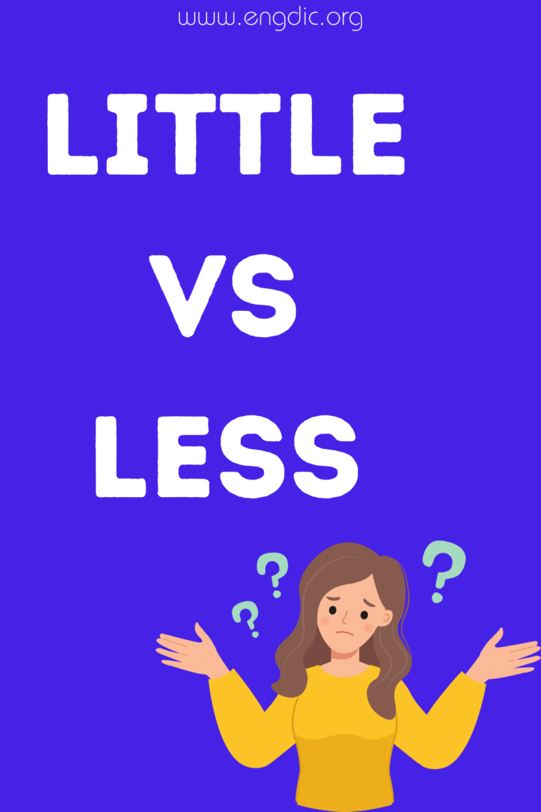 Little vs Less: Understanding the Difference - EngDic
