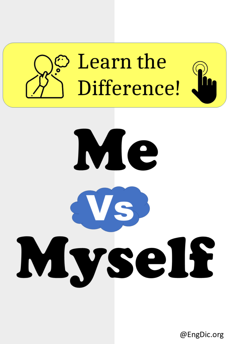 Me vs Myself! Learn the Difference - EngDic