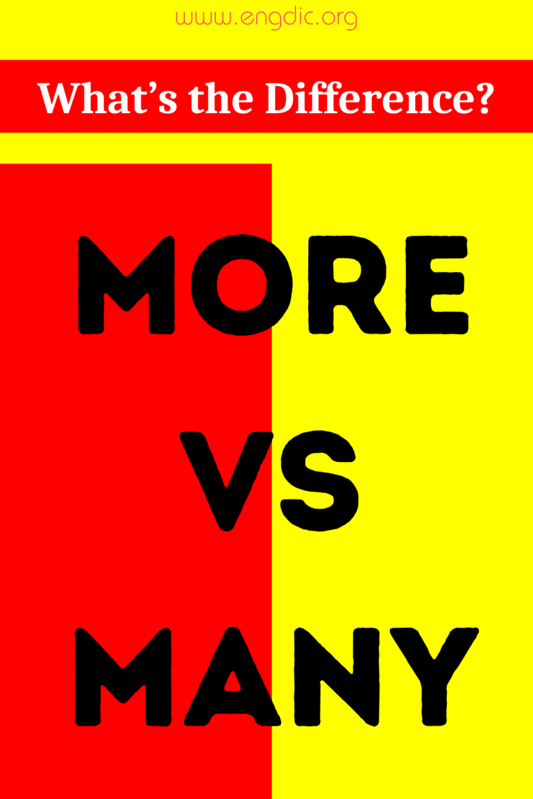 More vs Many (What's the Difference?) - EngDic