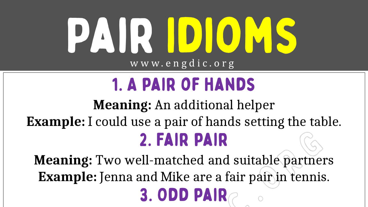 Pack Idioms (With Meaning and Examples) - EngDic