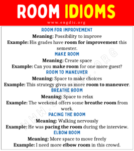 Room Idioms (With Meaning and Examples) - EngDic