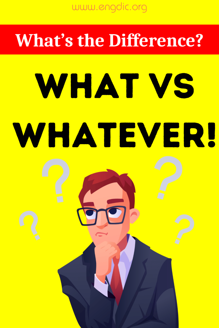 What vs Whatever (What's the Difference?) - EngDic