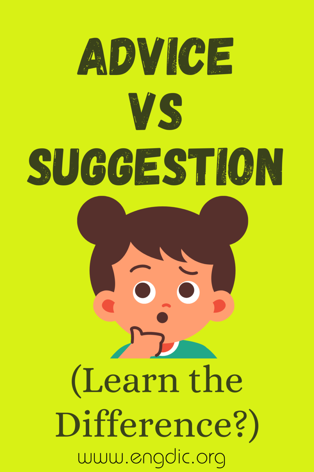 Advice vs Suggestion (What's the Difference?) - EngDic
