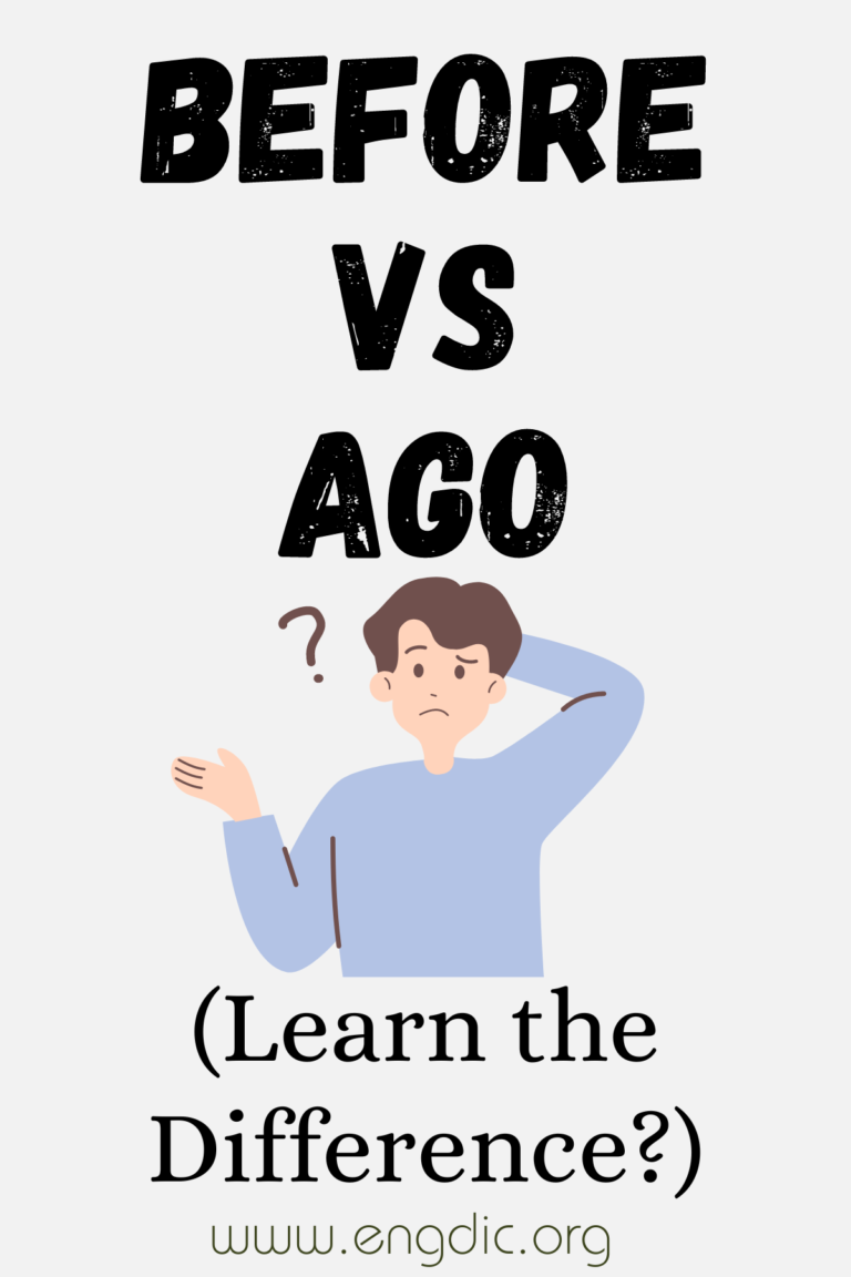 Before vs Ago (What's the Difference?) - EngDic