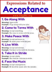Learn 20 Expressions Related to Acceptance - EngDic