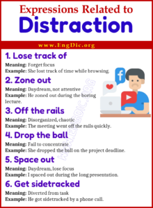 Learn 20 Expressions Related to Distraction - EngDic