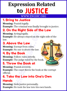 Learn 20 Expressions Related to Justice - EngDic