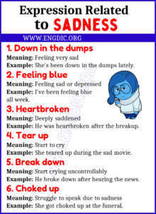 Learn 20 Expressions Related to Sadness - EngDic
