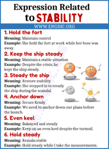 Learn 20 Expressions Related to Stability - EngDic