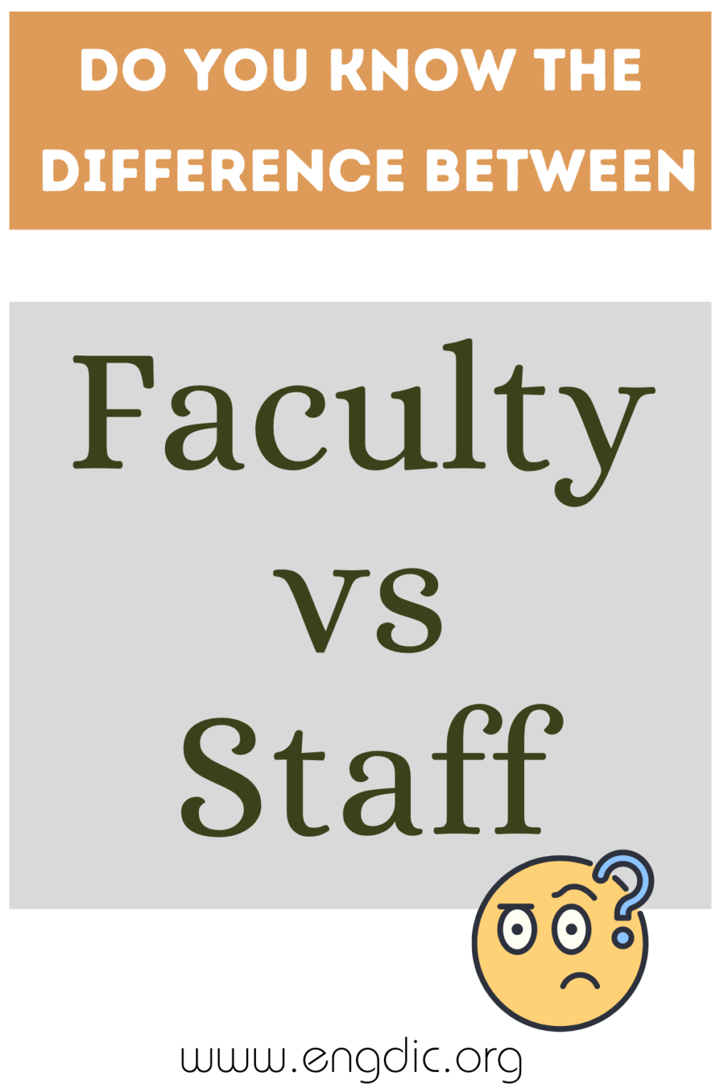 Faculty vs Staff (What's the Difference?) - EngDic