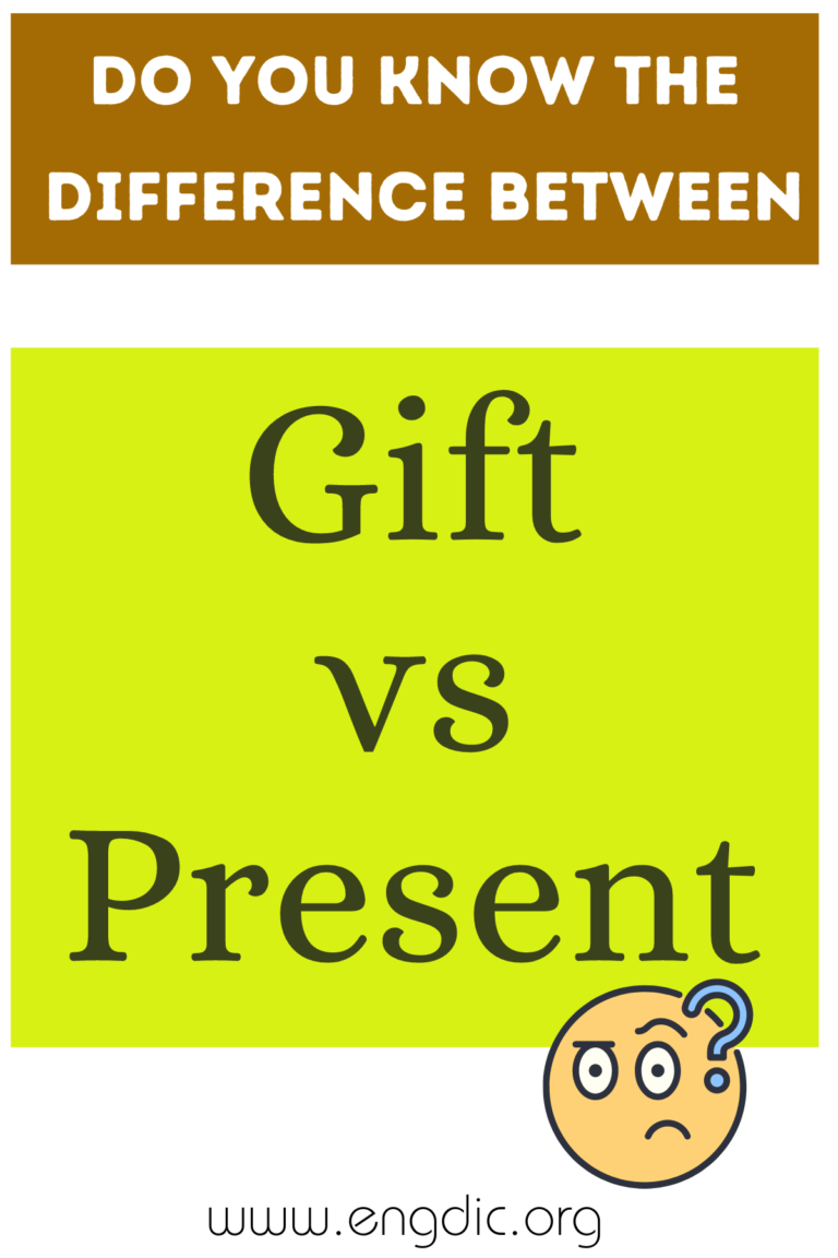 Gift vs Present (What's the Difference?) - EngDic