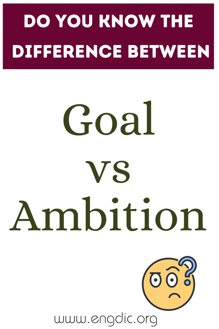 Goal vs Ambition (What's the Difference?) - EngDic