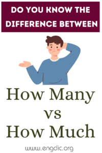 How Many vs How Much (What's the Difference?) - EngDic