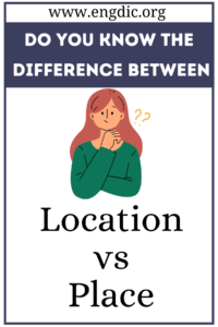 Location vs Place (What's the Difference?) - EngDic