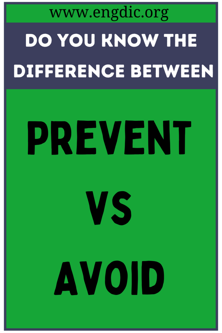 Prevent vs Avoid (What's the Difference?) - EngDic