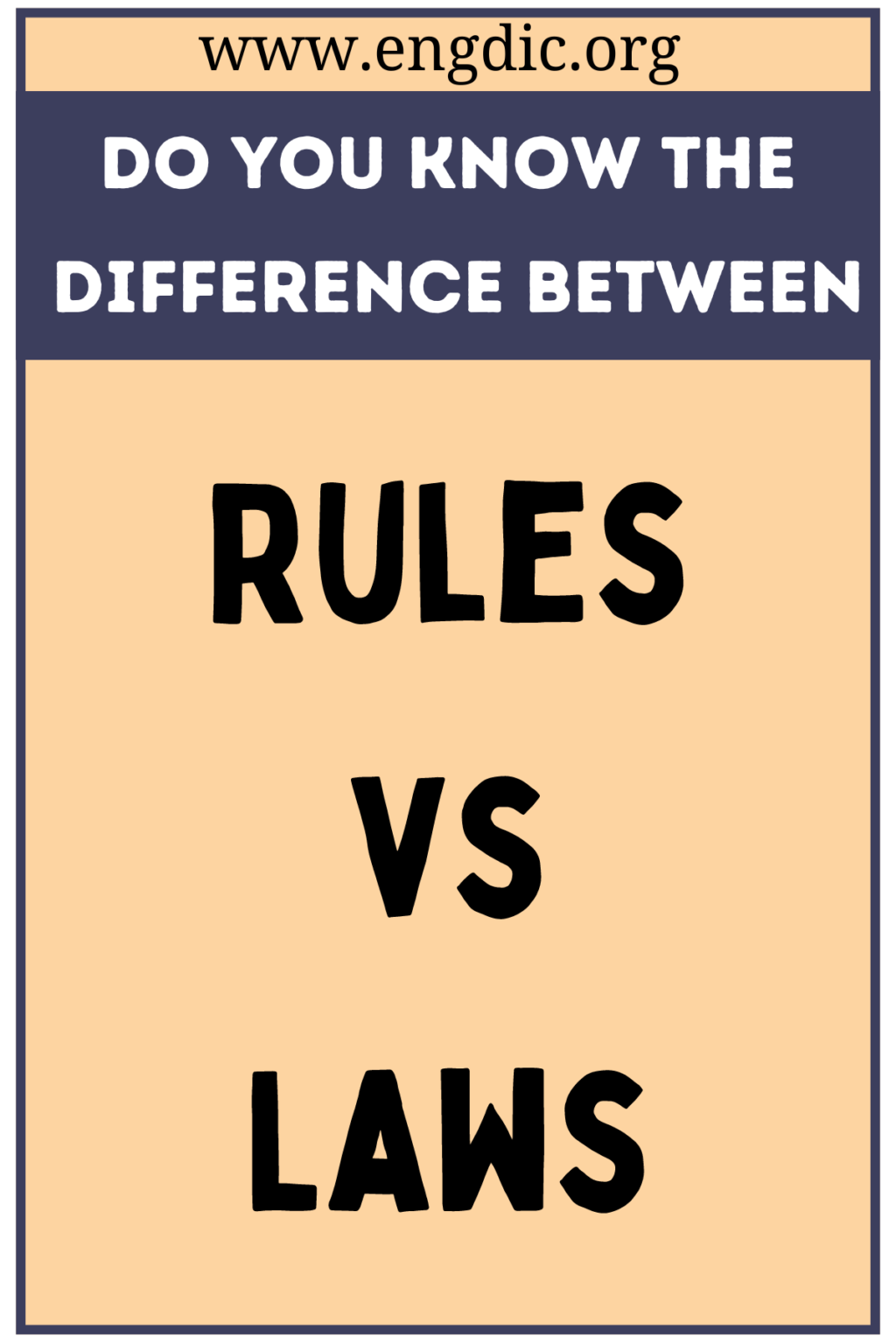 Rules vs Laws (What's the Difference?) - EngDic